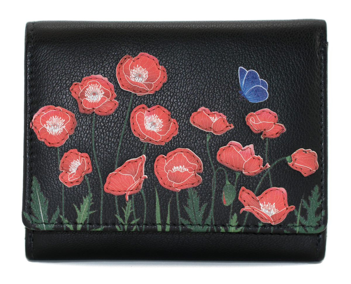 Poppy Midi Tri Fold Purse – Mala Leather Limited