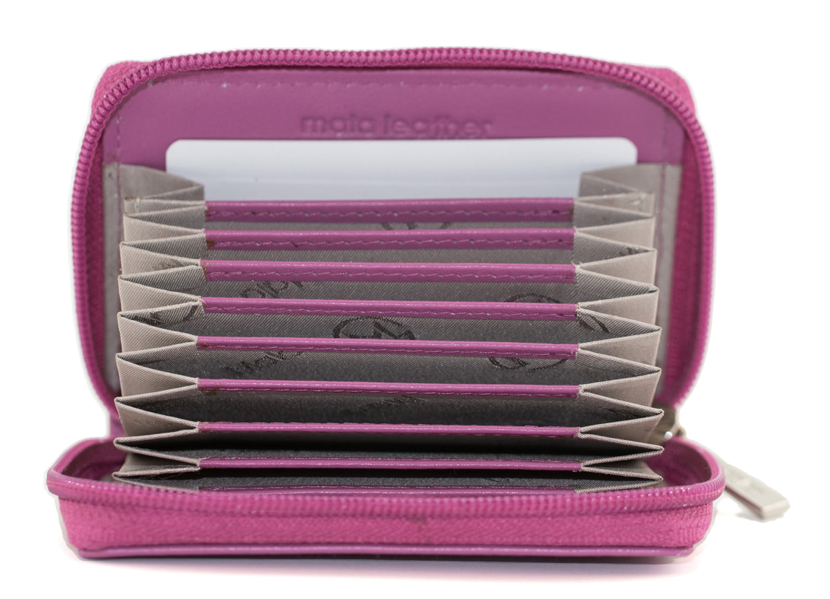 Origin Plain Leather Concertina Zip Around Card Wallet - 5 552 – Mala ...