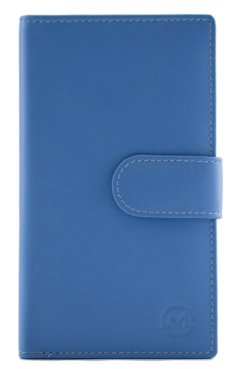 Origin Plain Leather Large Tab Purse - 5 3696 – Mala Leather Limited