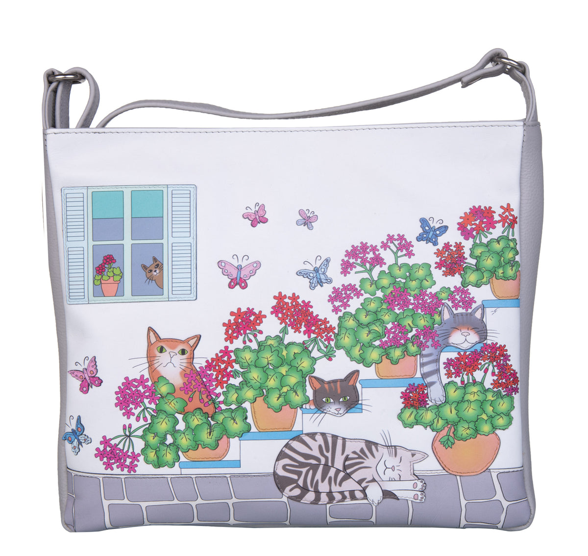 Santorini Large Cross Body Bag – Mala Leather Limited